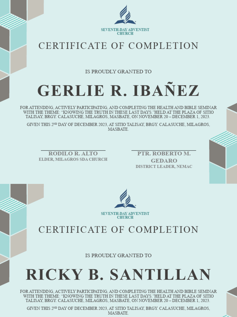 Certificate of Completion | PDF