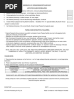 Checklist and Information Booklet For Surrender Certificate | PDF ...