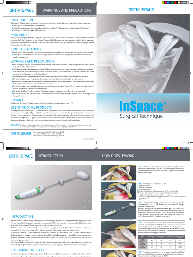 Orthospace Brochure | PDF | Implant (Medicine) | Clinical Medicine