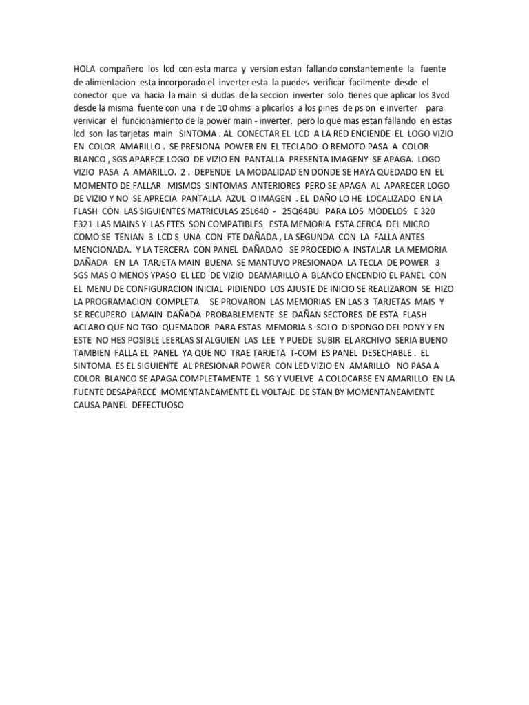 Vizio 32 LCD - E320Vl | PDF