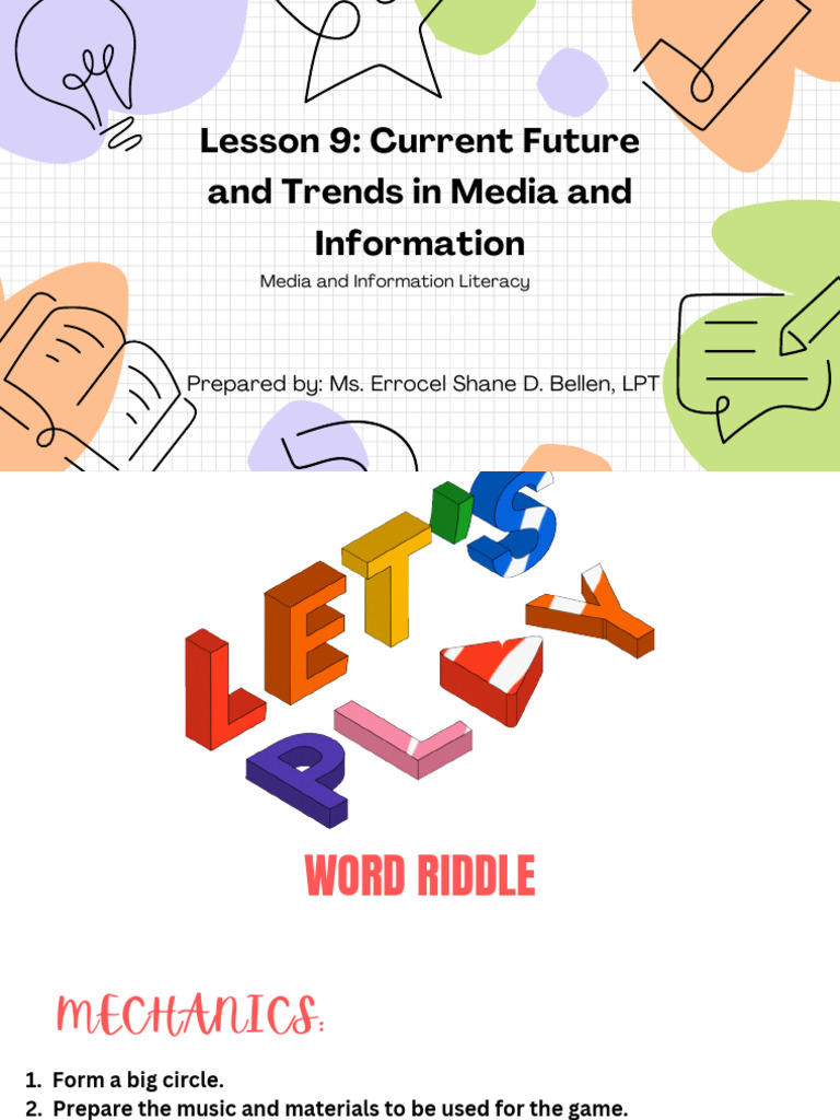 Lesson 9 - Current Future and Trends in Media and Information | PDF | Wearable Technology | 3 D ...