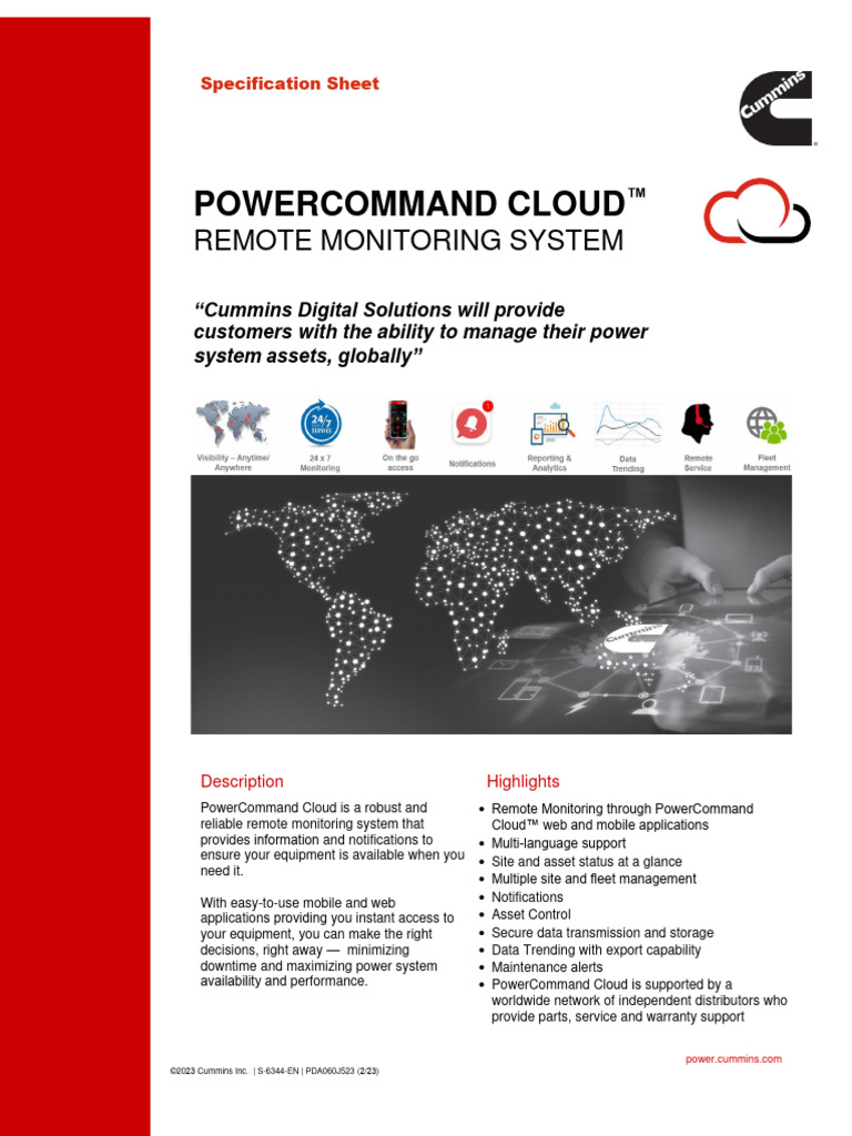 Powercommand Cloud: Remote Monitoring System | PDF | Cloud Computing ...