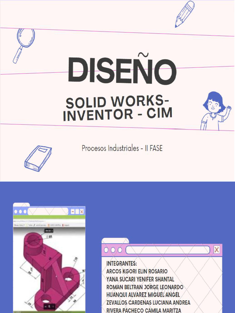 Diseño Solidworks - Inventor - Cim | PDF