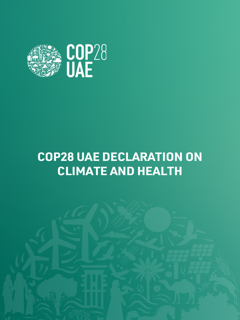Cop28 Declaration On Health | PDF | Climate Change | Climate Resilience