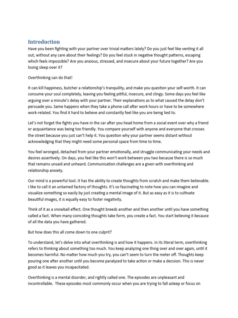 Sample Order | PDF | Thought | Mind