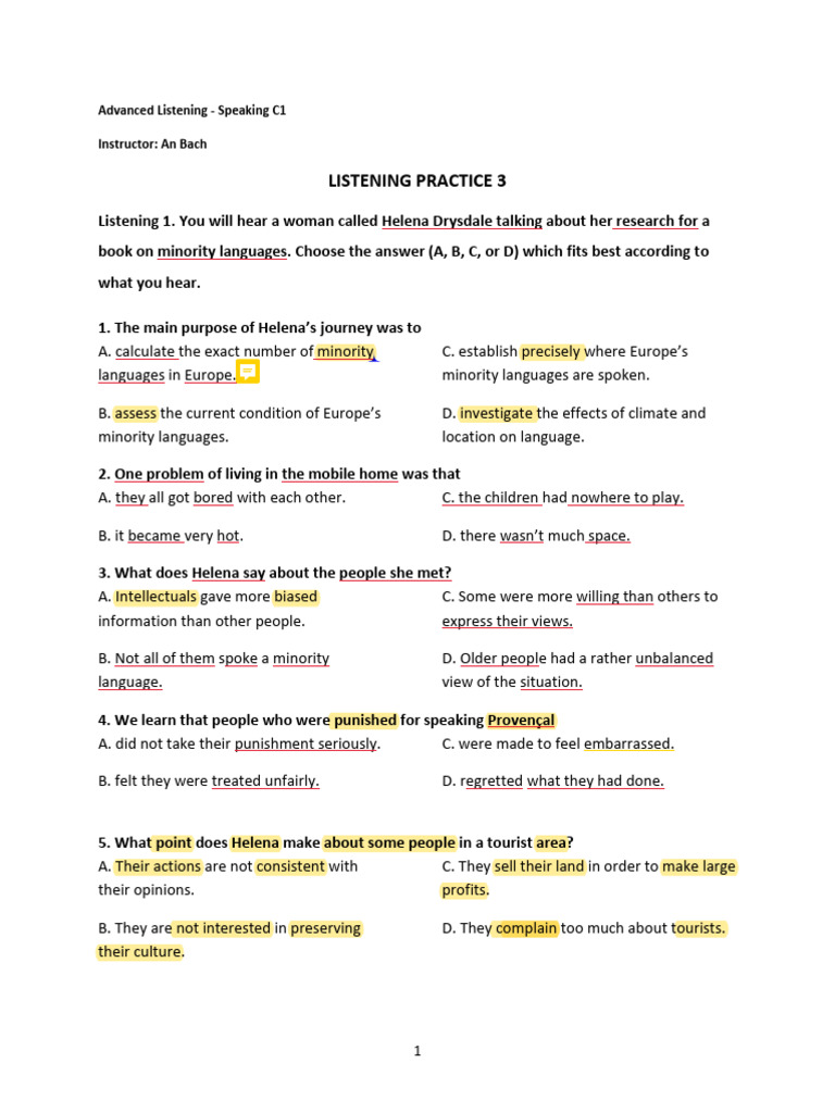 Lis 3 | PDF | Human Communication