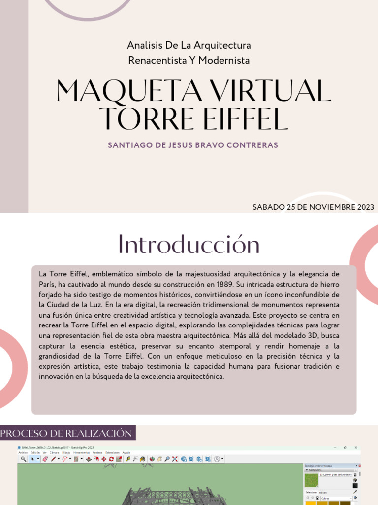 Maqueta Virtual Torre Eiffel | PDF | Torre