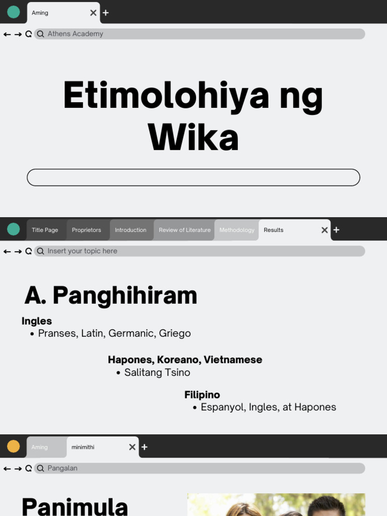 Y1A1 - Etimolohiya NG Wika | PDF
