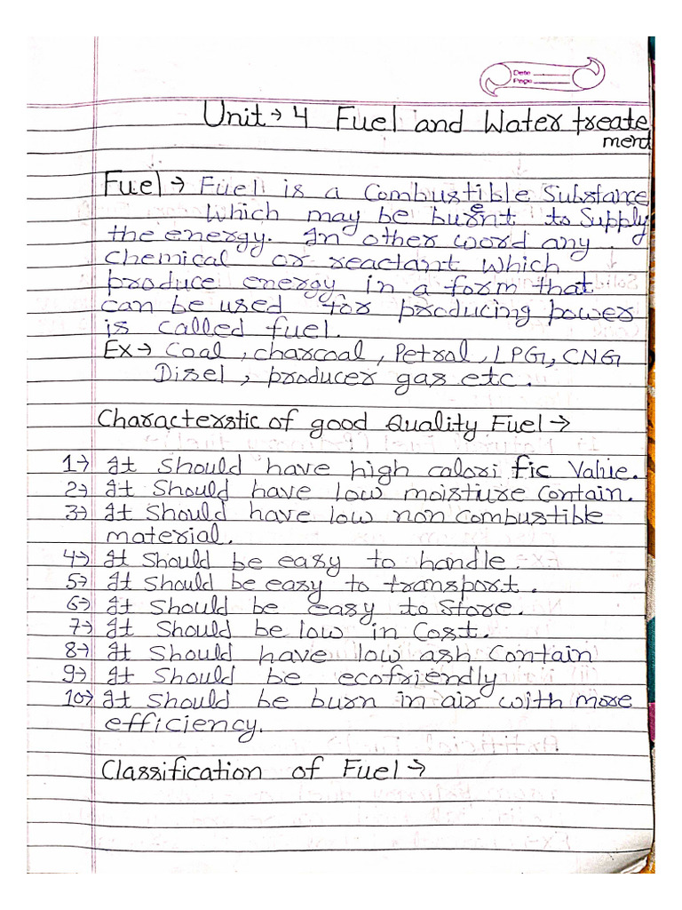 Class Now of Engineering Chemistry Unit 4 | PDF