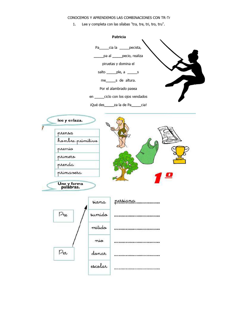 Conocemos y Aprendemos Las Combinaciones Con TR | PDF | Estudios de idiomas extranjeros