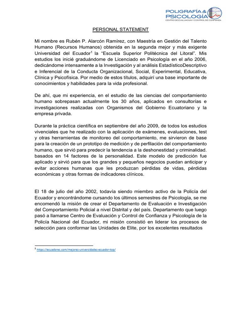 Quien Es Ruben Pompeyo Alarcon Ramírez | PDF | Sicología | Comportamiento Quien Es Ruben Pompeyo Alarcon Ramírez | PDF | Sicología | Comportamiento