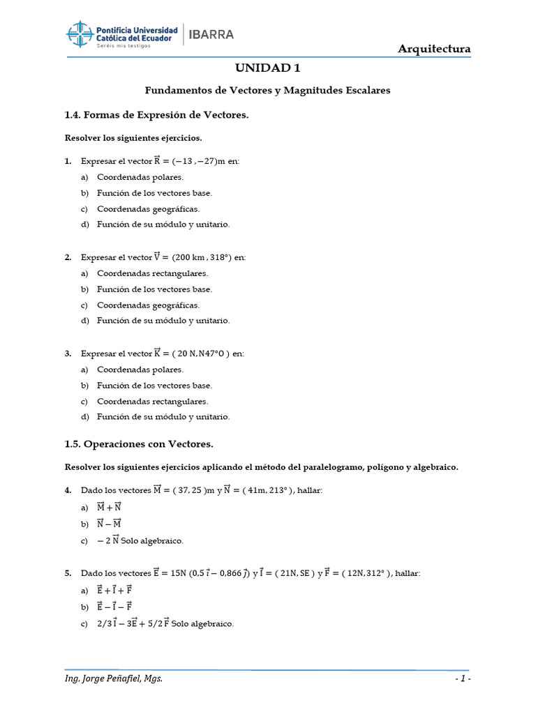 Transformación de Vectores | Descargar gratis PDF | Vector Euclidiano | Espacio