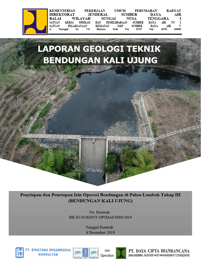 Izin Operasi Bendungan Kali Ujung | PDF