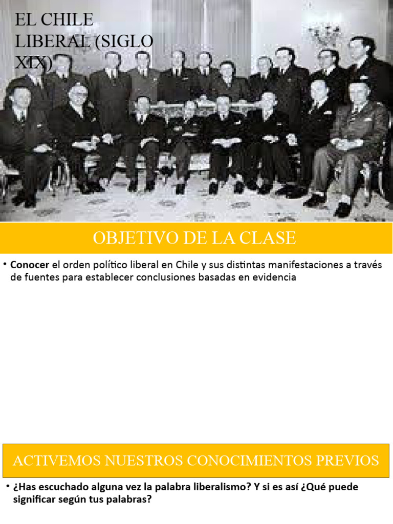 Historia del Chile Liberal en el XIX | PDF | Chile | Liberalismo