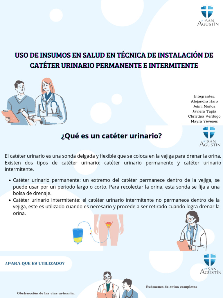 Catéter Urinario Permanente e Intermitente | PDF | Sistema urinario ...