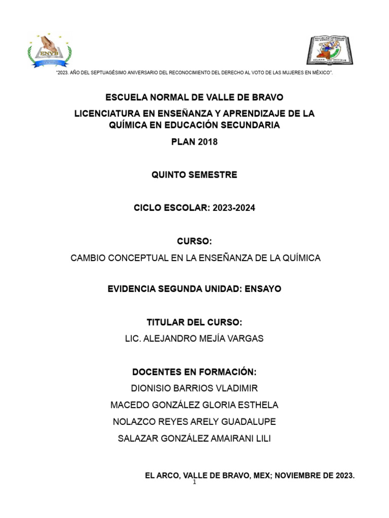 Ensayo Unidad 2 Cambio Conceptual | PDF | Aprendizaje | Constructivismo (filosofía de la educación)