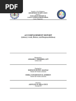 ACCOMPLISHMENT REPORT FOR SY 2022-2023-School Libraries | PDF | Libraries
