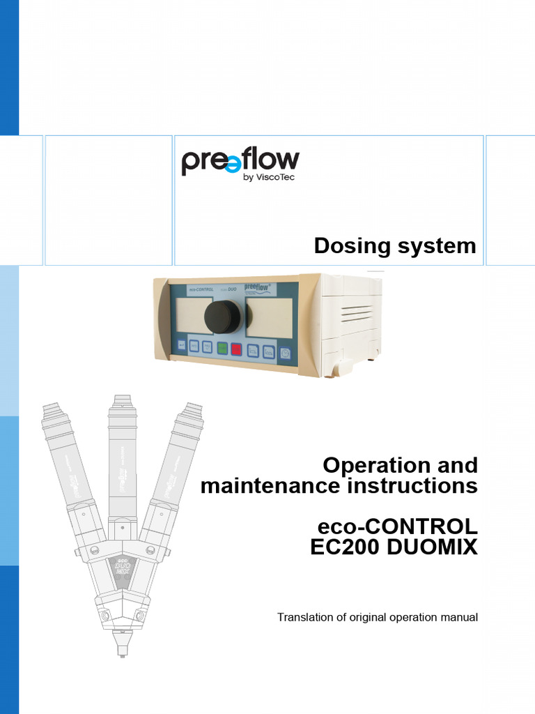 eco-CONTROL EC200-DUOMIX - INST-008759 - EN - Index 0 | PDF | Calibration | Switch