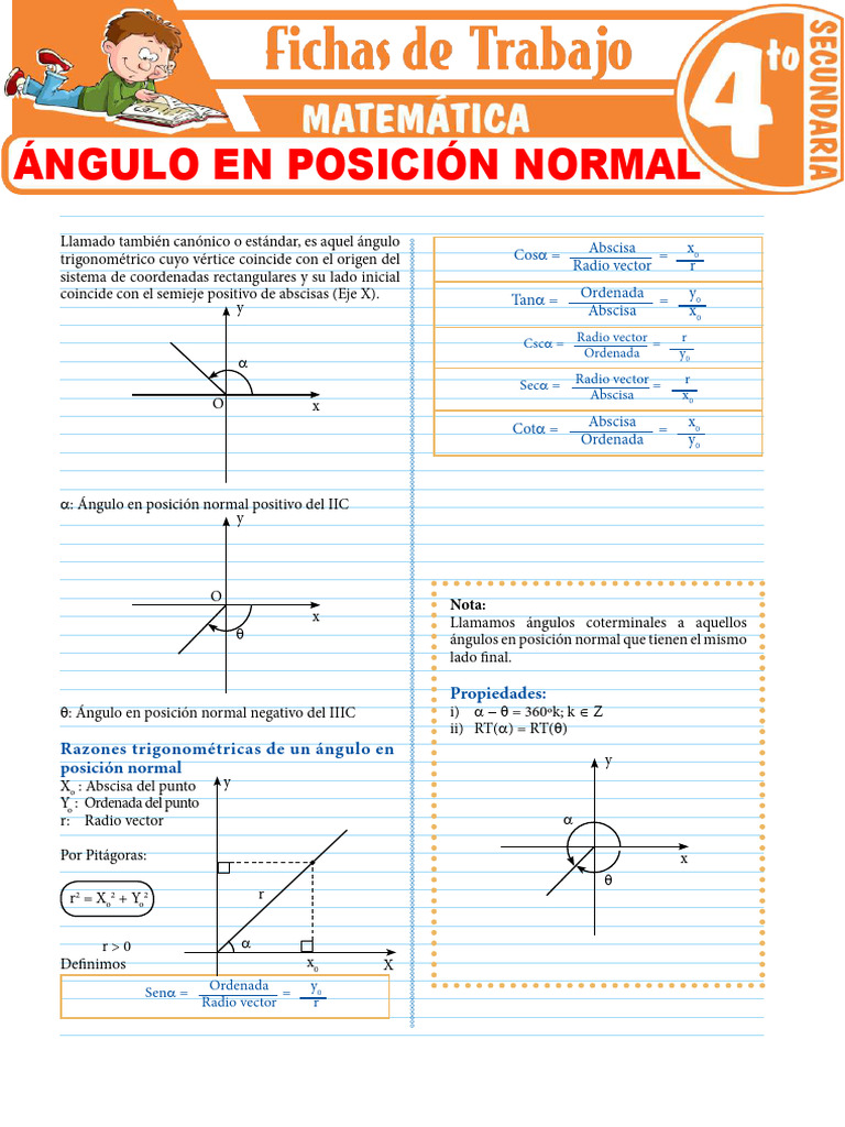 M4 4020 1 Angulo en Posicion Normal para Cuarto Grado de Secundaria ...