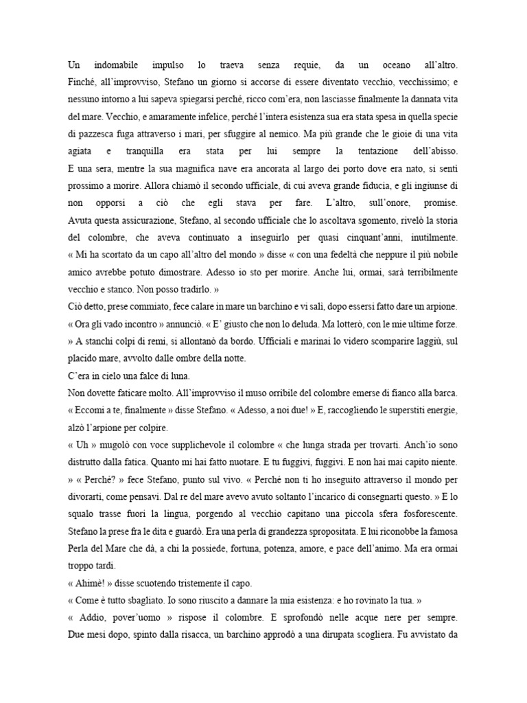 Testo Il Colombre | PDF