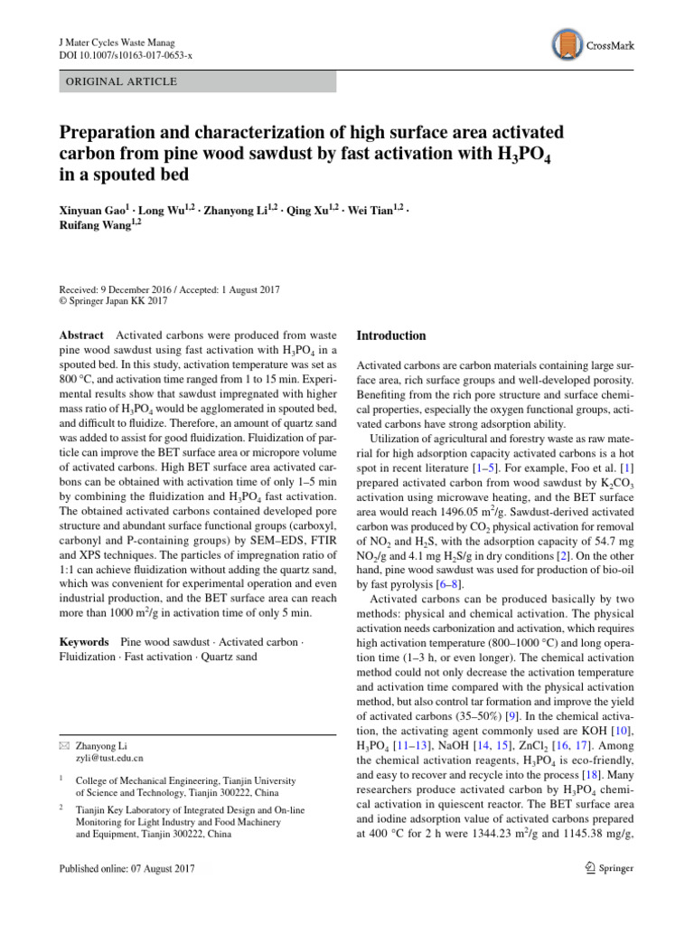 Gao 2017 | Download Free PDF | Pyrolysis | Adsorption Gao 2017 | Download Free PDF | Pyrolysis | Adsorption