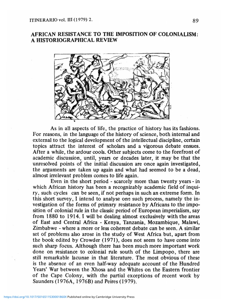 African Resistance to Colonial Rule | PDF | Mozambique | Colonialism