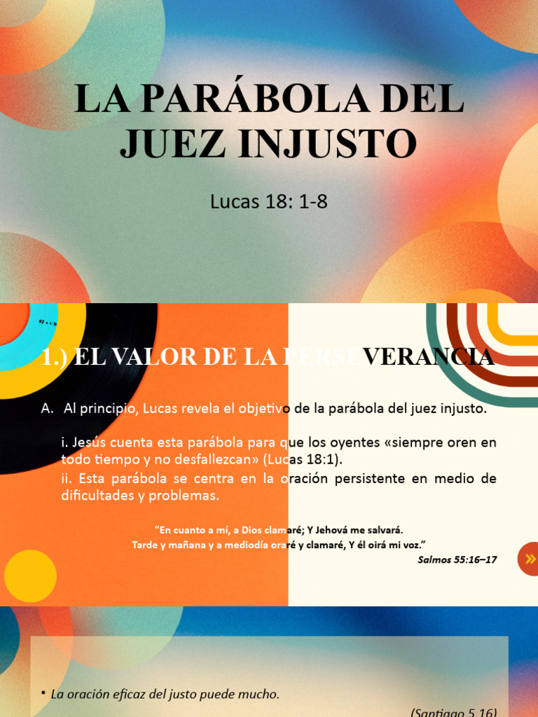 La Parábola Del Juez Injusto | PDF | Oración | Justicia