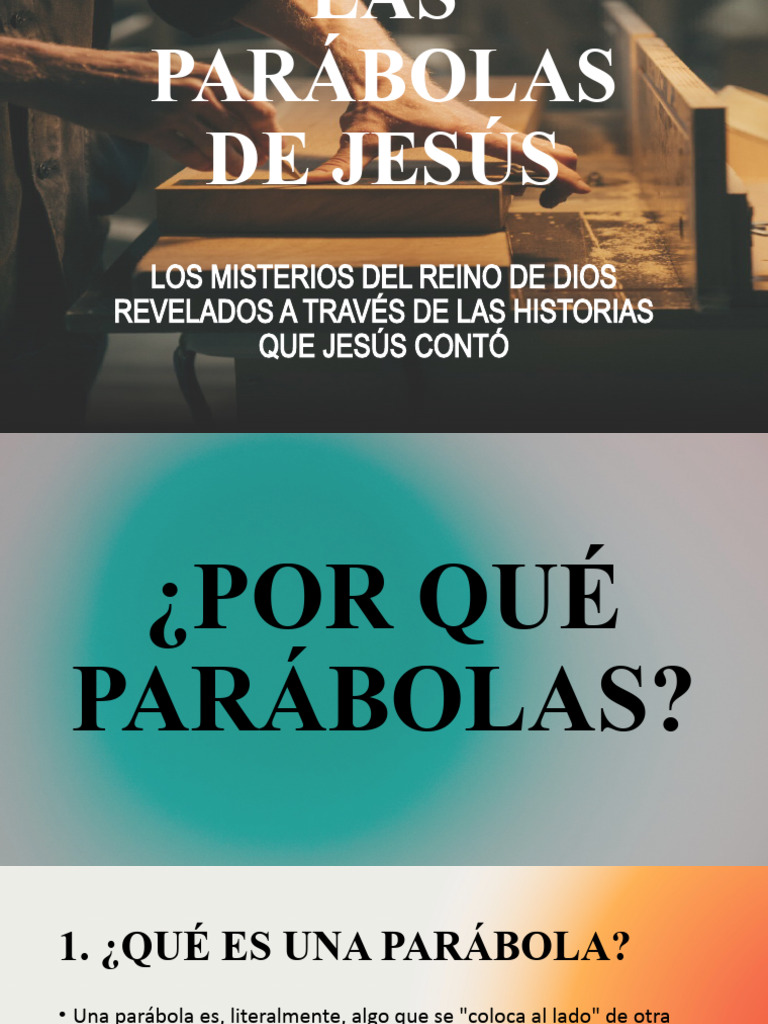 Las Parábolas | PDF | Jesús | Parábolas de Jesús Las Parábolas | PDF | Jesús | Parábolas de Jesús