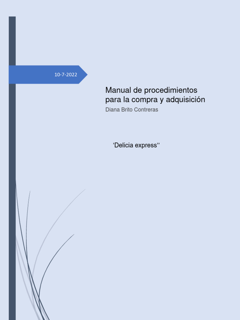 Manual de procedimientos para la compra y adquisición | PDF | Business | Calidad (comercial)