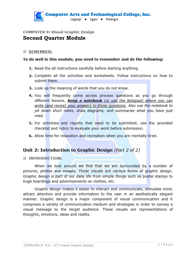 Computer 9 - Module 2 | PDF | Typefaces | Graphic Design