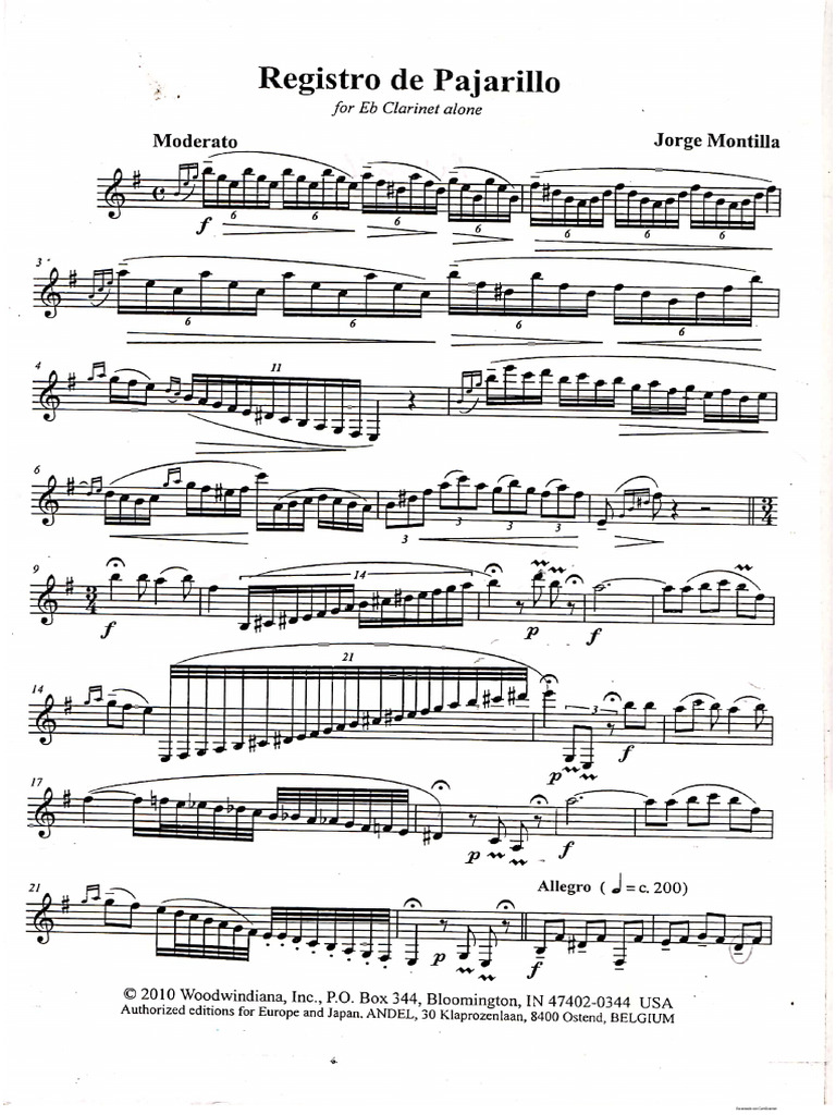 Pajarillo Jorge Montilla 1 | PDF