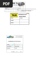 Recibo de Servicio de Taxi Editable | PDF | Transporte público ...