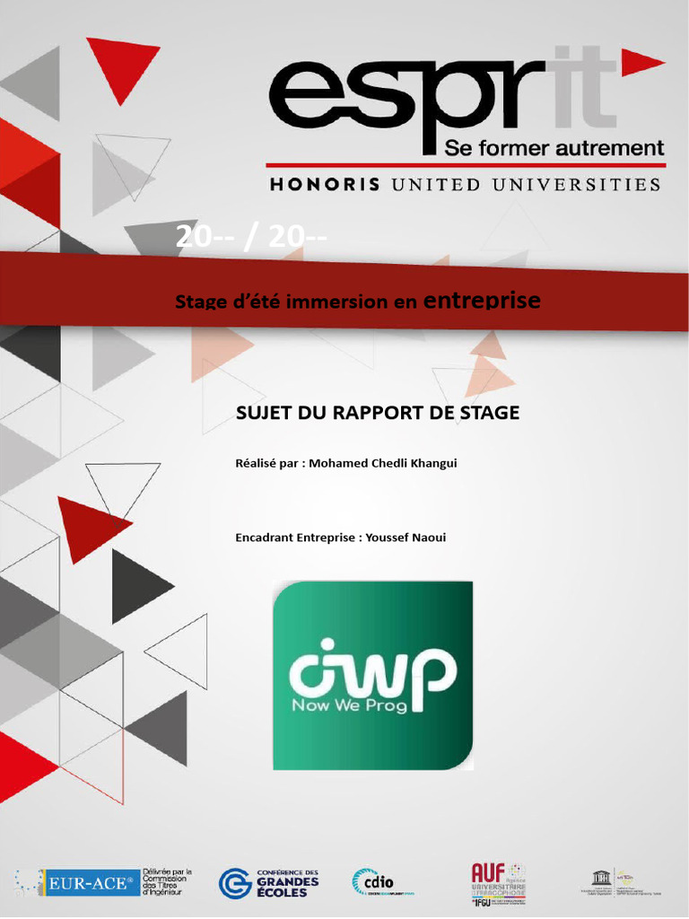 Rapport 1 | PDF | Internet | Internet et Web