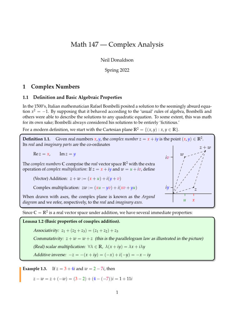 1complex Root For Algebra | PDF | Complex Number | Square Root