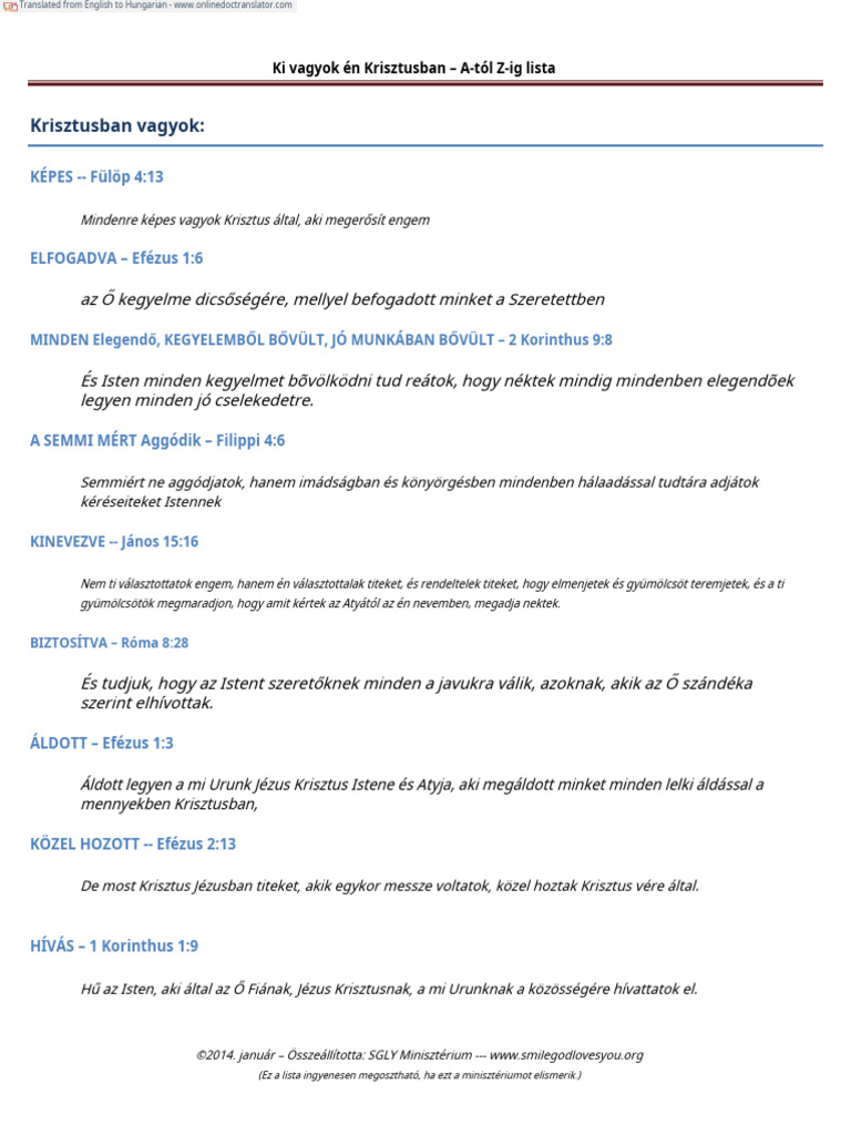 Who I Am-In Christ-AtoZ - En.hu | PDF