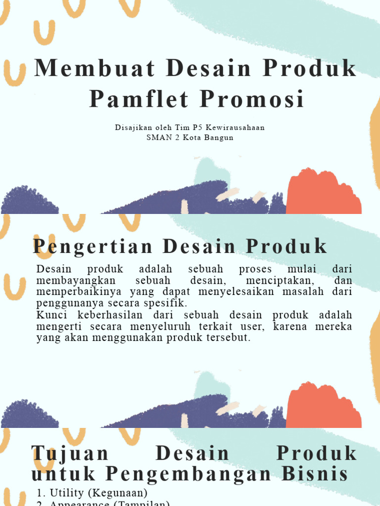 Membuat Desain Produk Pamflet Promosi | PDF
