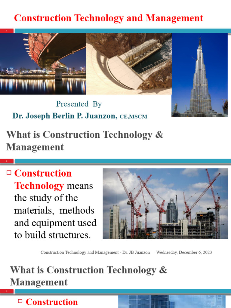 Construction Technology and Management | PDF | Building | Economies