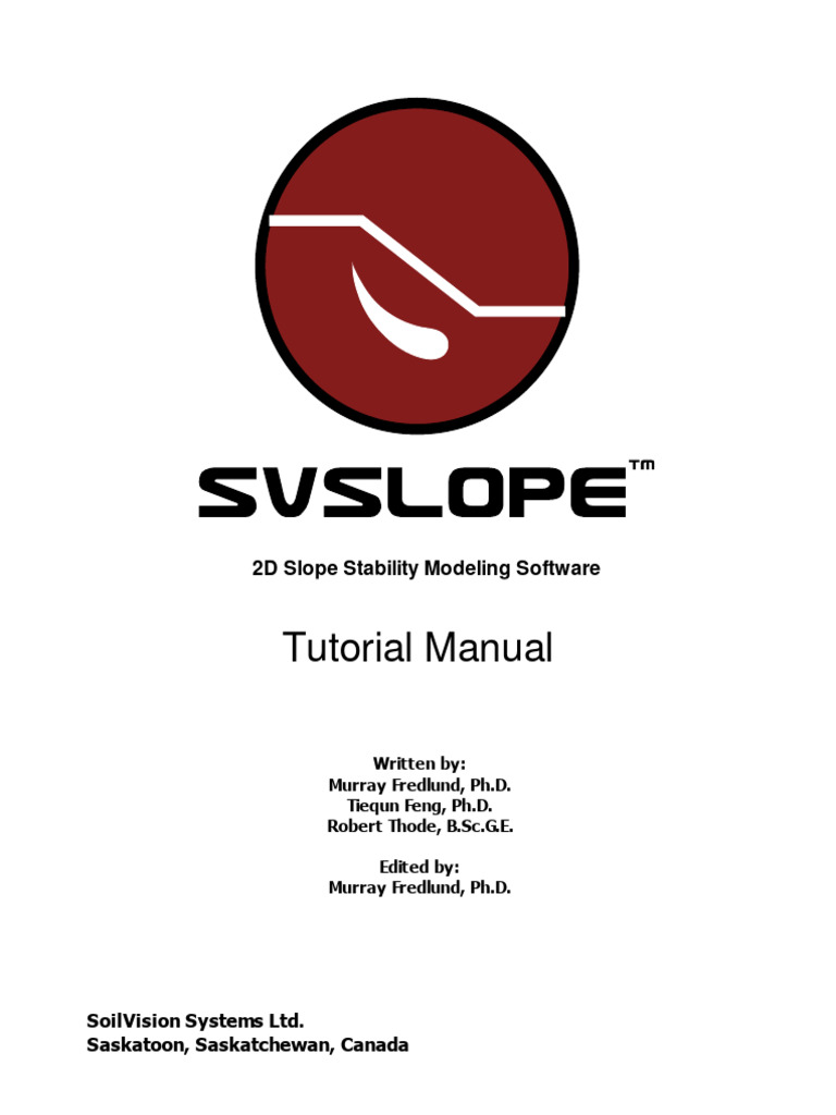 5-SVSlope Tutorial Manual | PDF