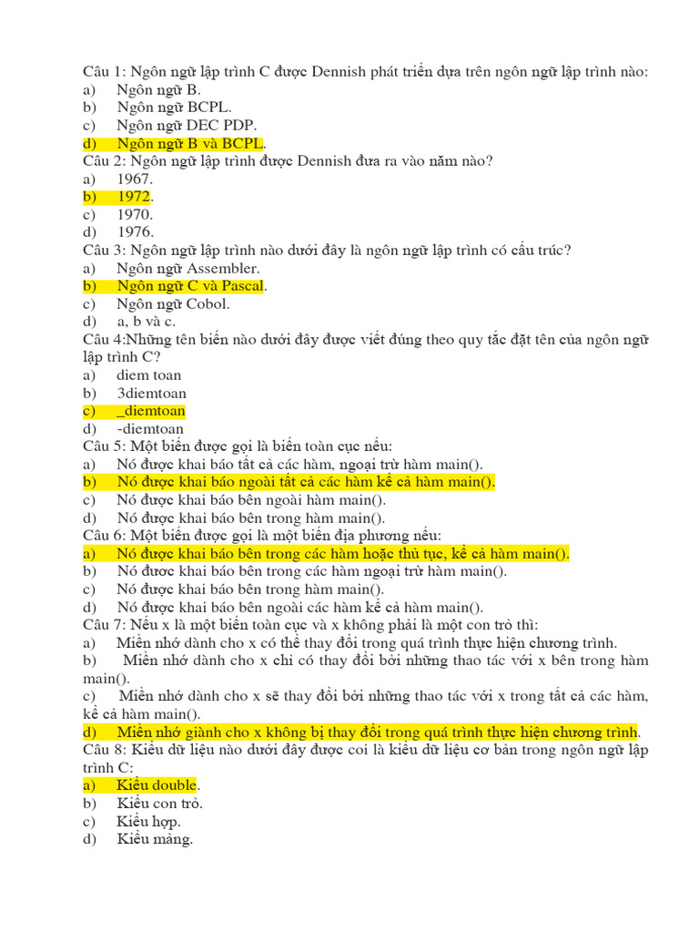 200 Question CNTT | PDF