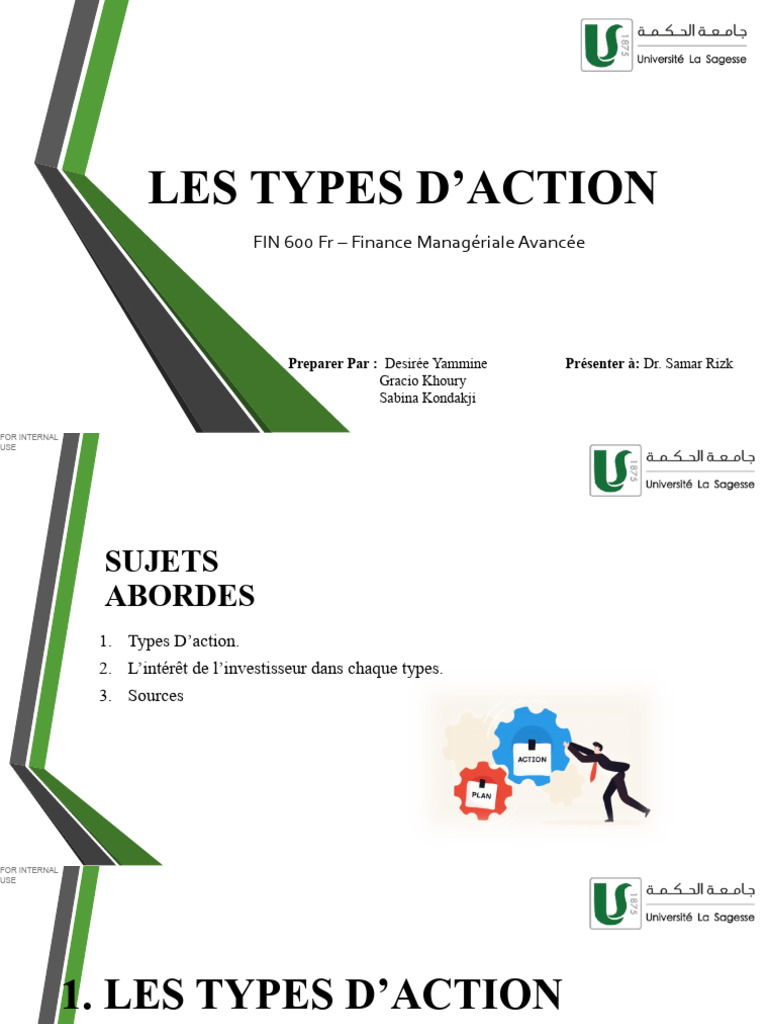 Types d'Actions en Finance | PDF | Action (Finance) | Obligation (Finance)