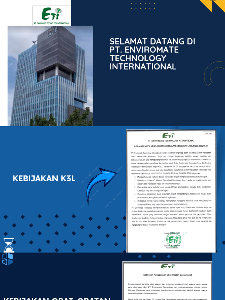 Keselamatan Kerja PT Eti | PDF