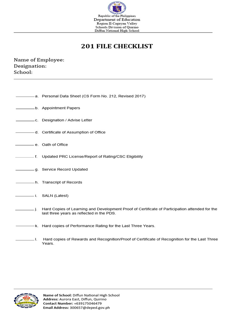 201 File Checklist | PDF | Economies | Business