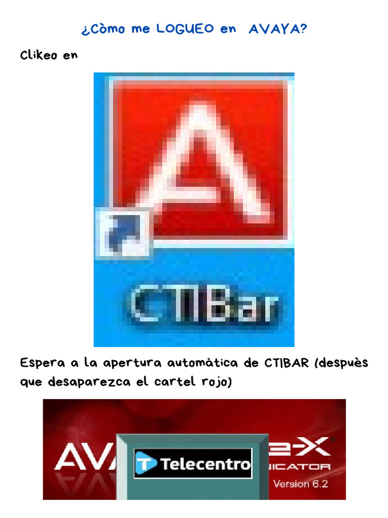 ¿Còmo Me Logueo en Avaya | PDF