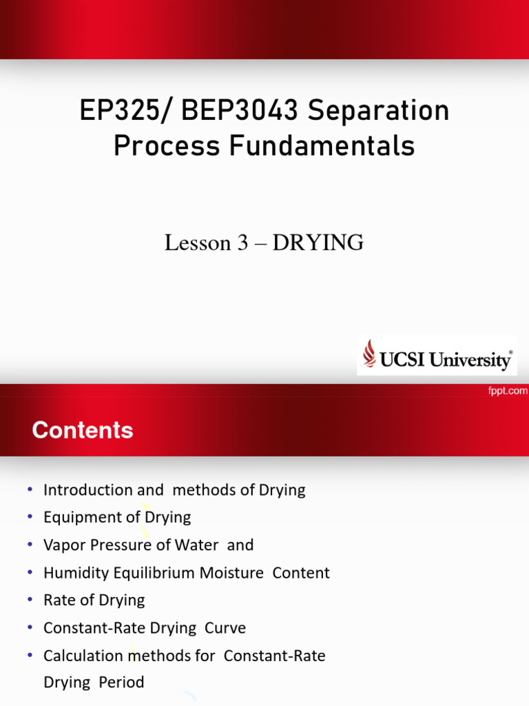 Lesson 3 Drying | PDF | Humidity | Water Vapor Lesson 3 Drying | PDF | Humidity | Water Vapor