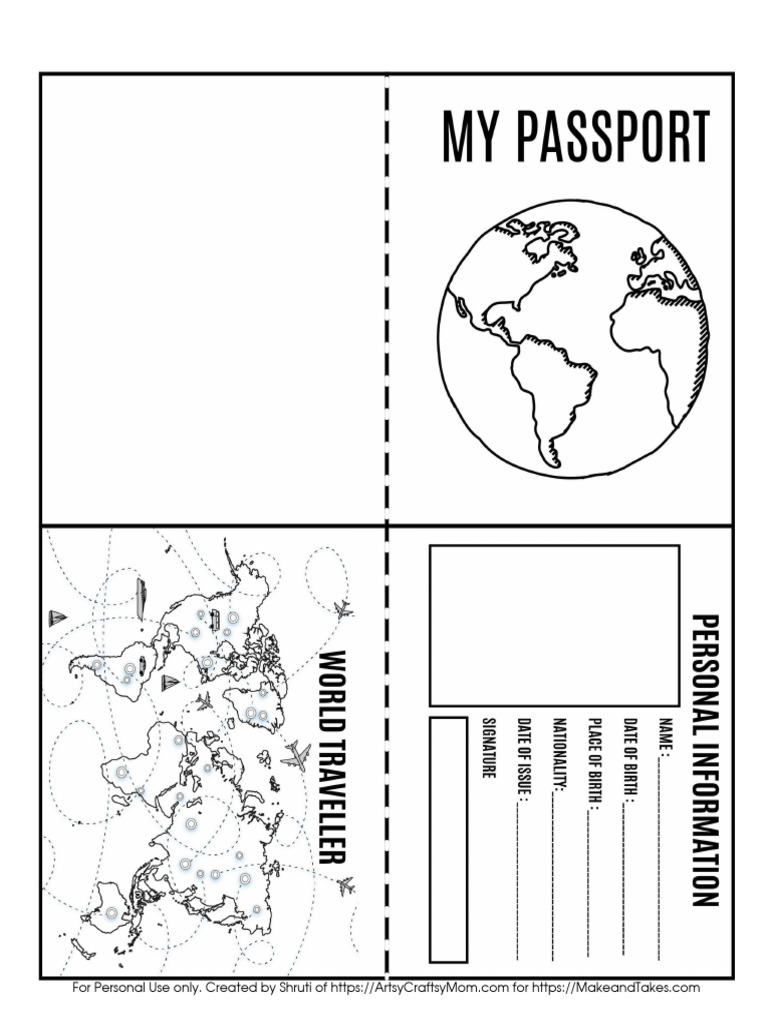 Mini Passport Book Passport Stamps | PDF | Home & Garden