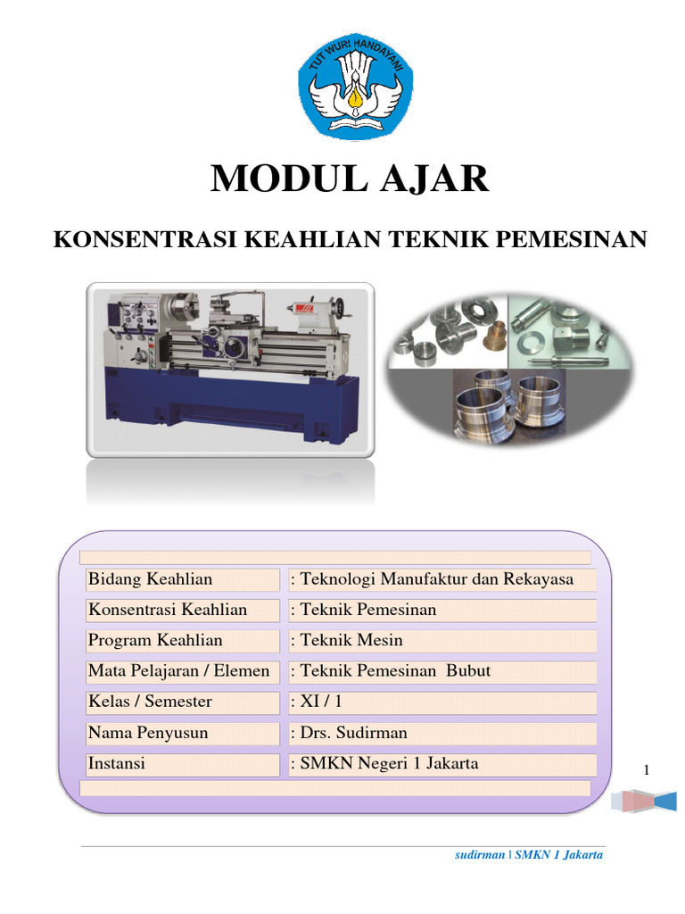 Modul Ajar Teknik Pemesinan - Pembubutan Muka Dan Rata - Fase F | PDF