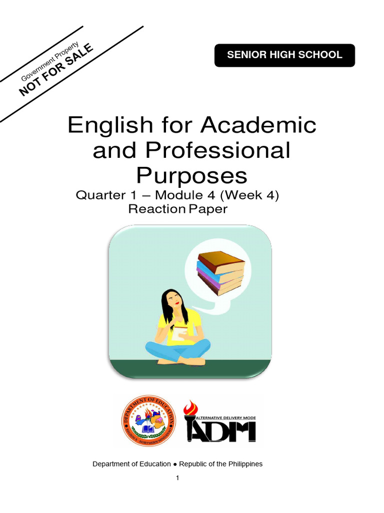 EAPP Module 4 Week 4 | PDF | Gender | Gender Studies