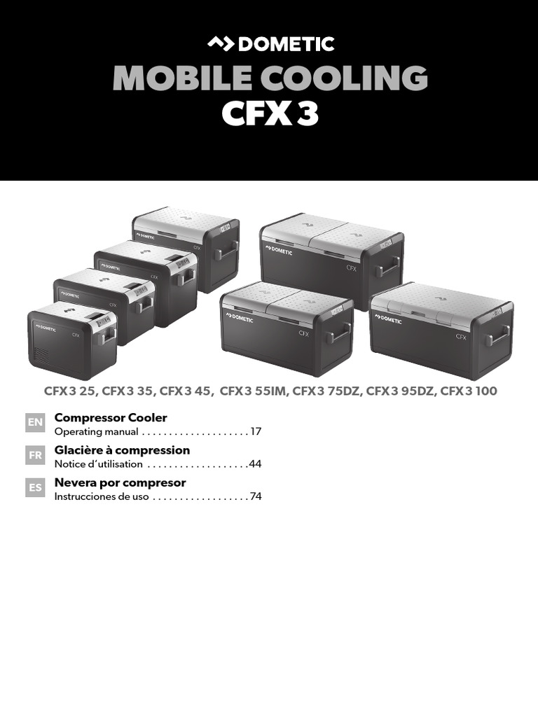 FRIDGE Dometic cfx3 100 Fridge | PDF | Power Supply | Ac Power Plugs ...