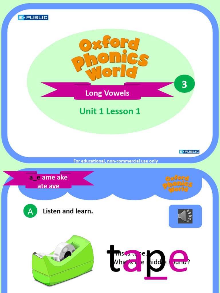 OPW PPT L3 - U1 - Lesson1 | PDF | Phonetics | Linguistics