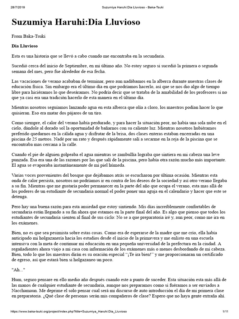 Dia Lluvioso | PDF | Verdad | Lluvia